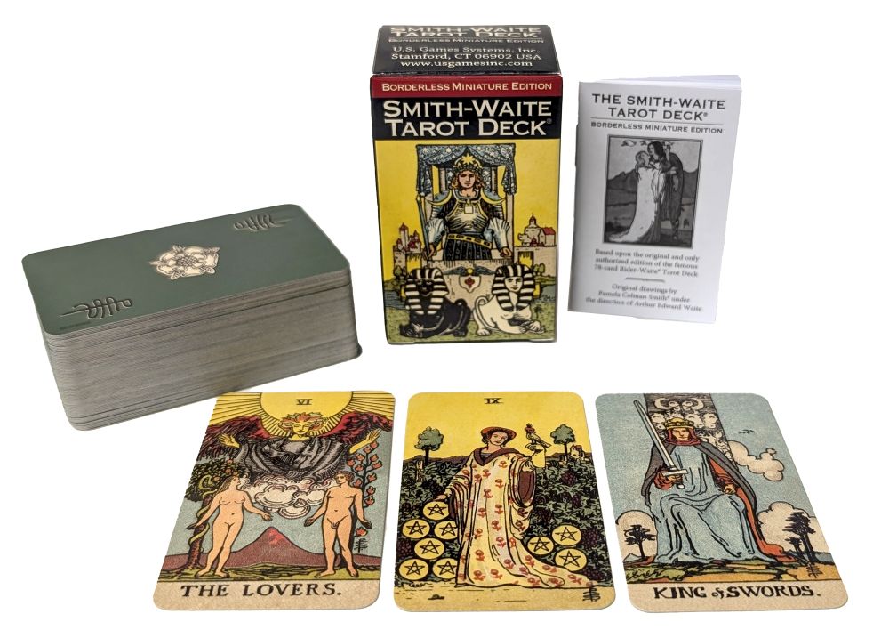 Smith-waite Tarot Deck (Borderless Miniature Edition) – TREEHOUSE THE ...